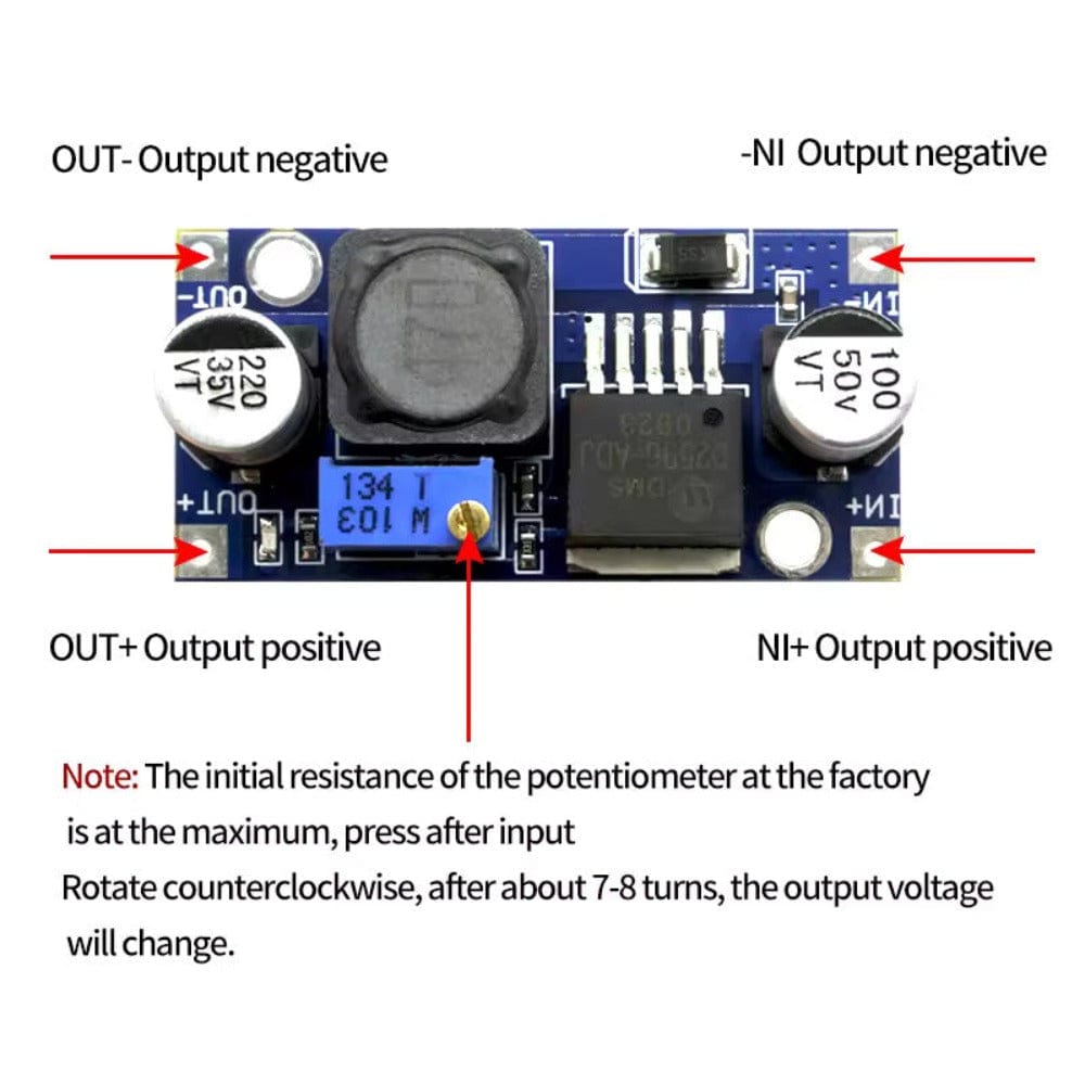 LM2596 DC-DC Step Down Power Supply Module – Onezeros.in
