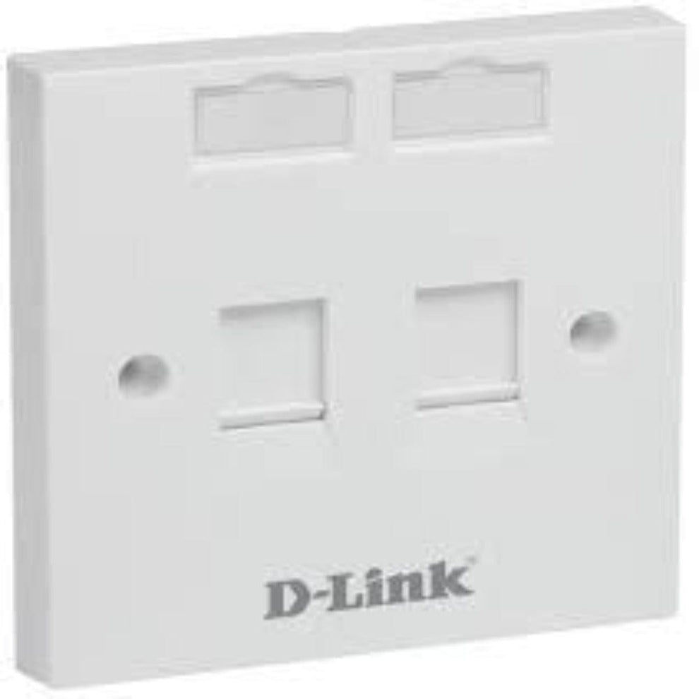 D-Link Faceplate - Dual Faceplate accepts two Keystone Jacks – Onezeros.in