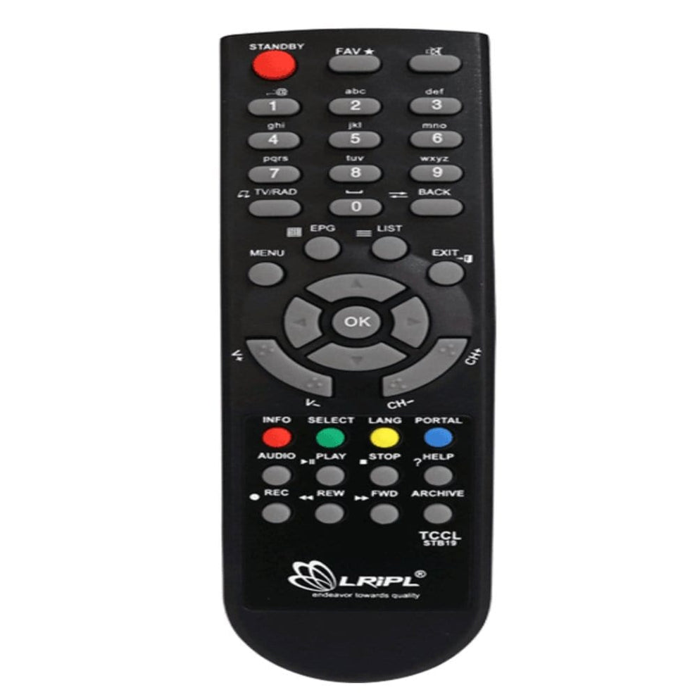 LRIPL Compatible Remote for TCCL Set Top Box – Onezeros.in